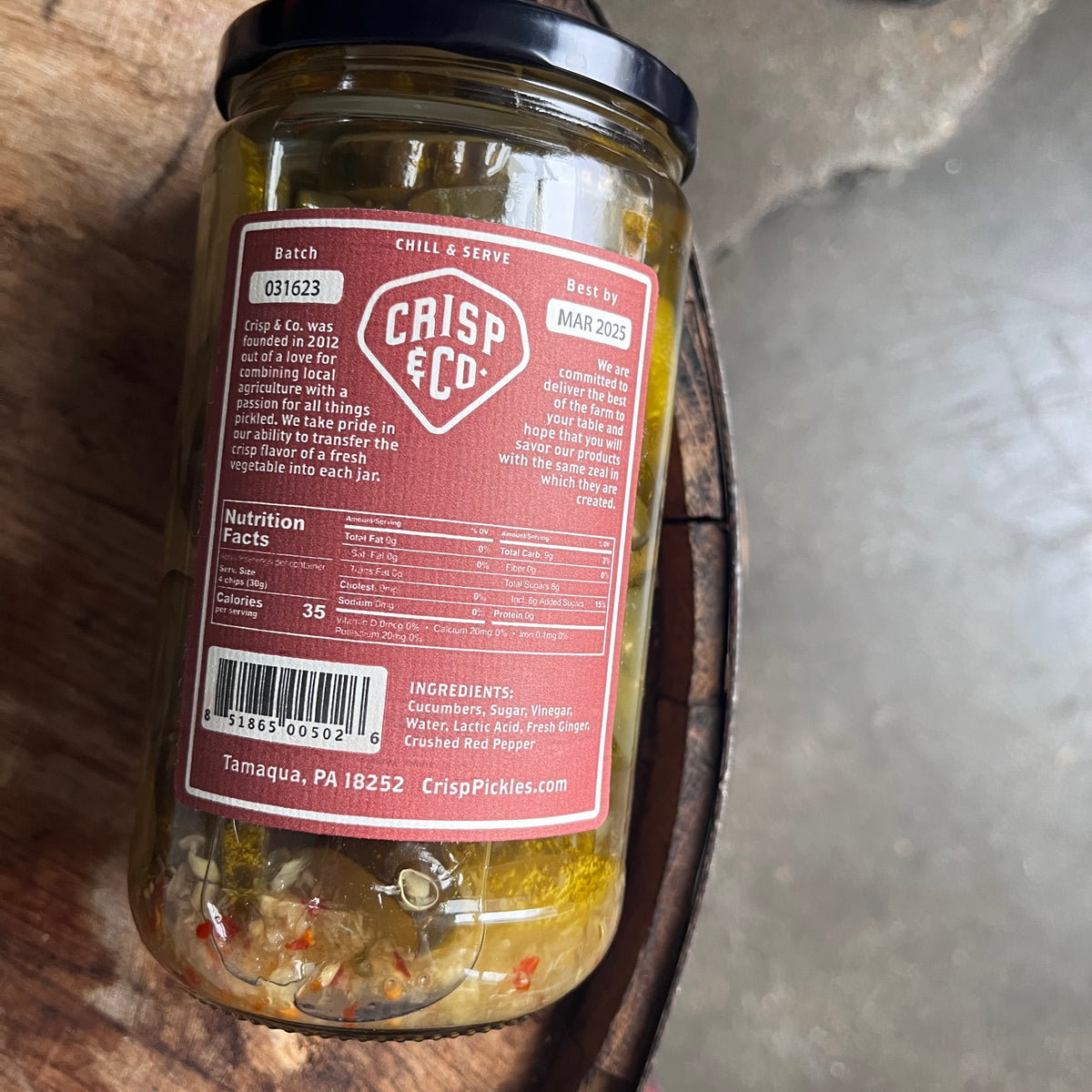 Sweet Ginger Pickles by Crisp & Co. – Smoking Goose