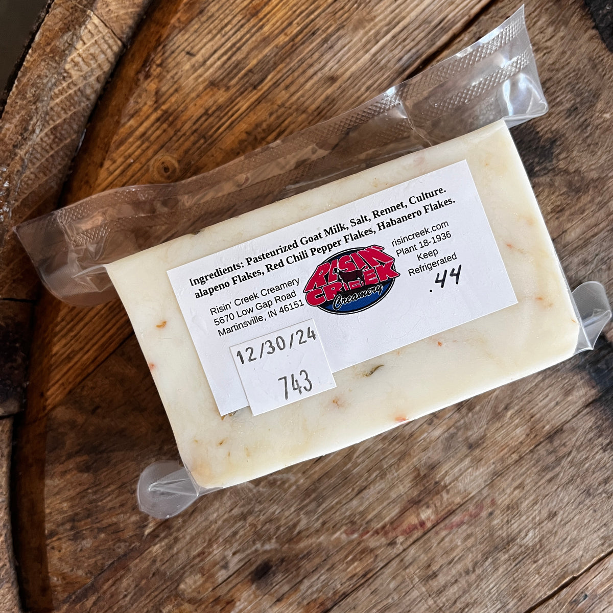 Triple Pepper Goat Cheese by Risin' Creek Creamery – Smoking Goose