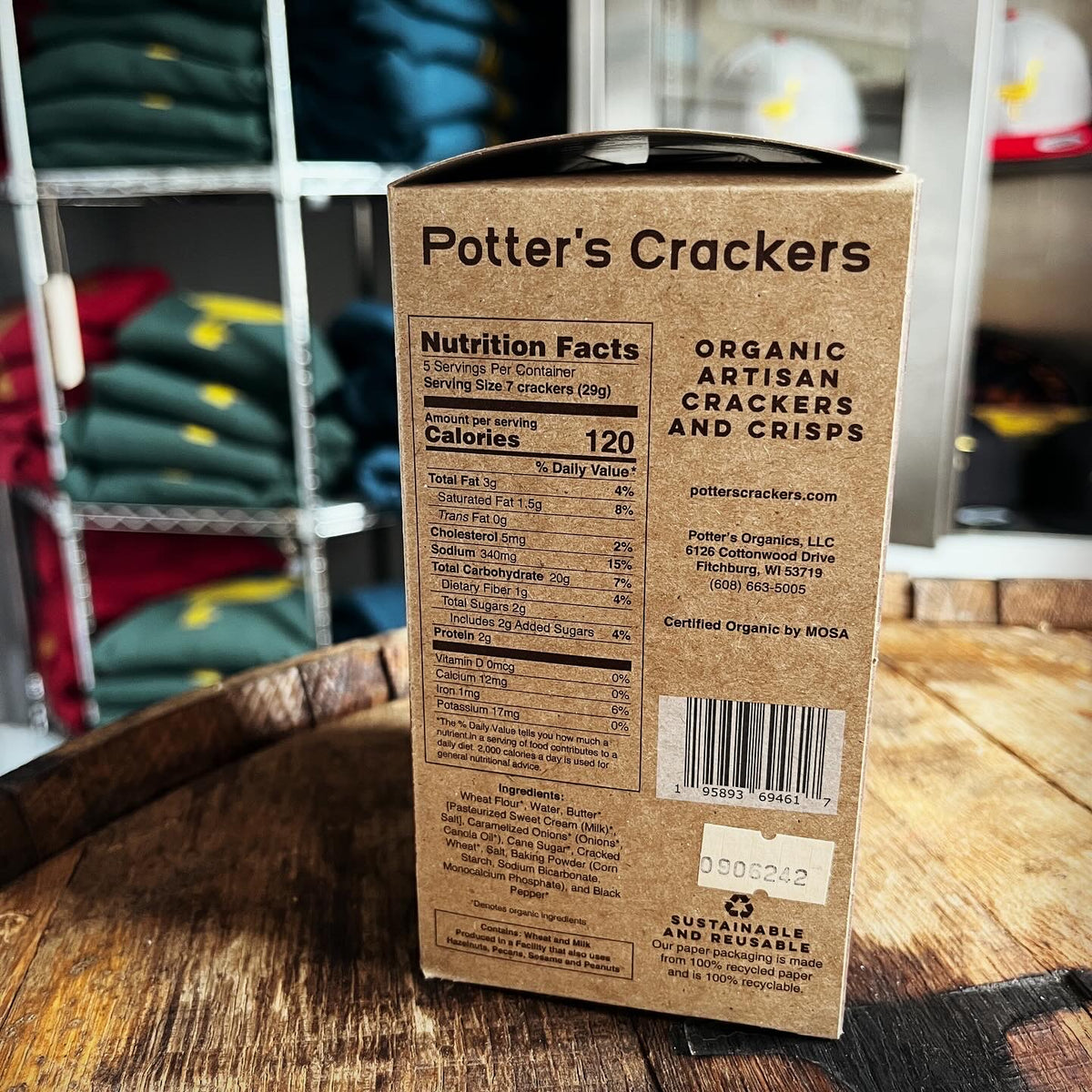 Potter's Caramelized Onion Crackers – Smoking Goose