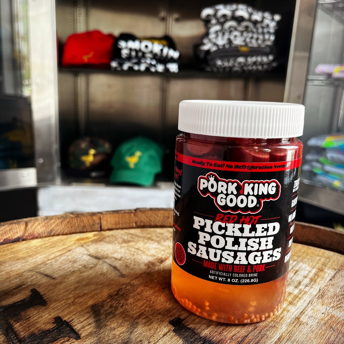 Red Hot Pickled Polish Sausages – Smoking Goose