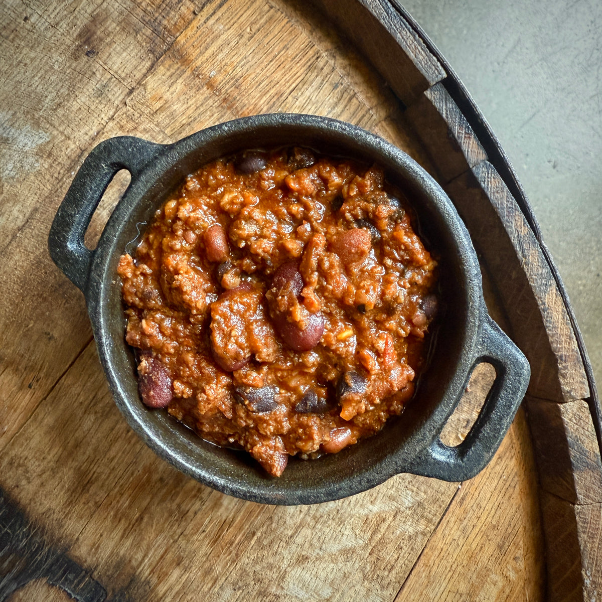 Smoked Bison Chili with 'Nduja – Smoking Goose